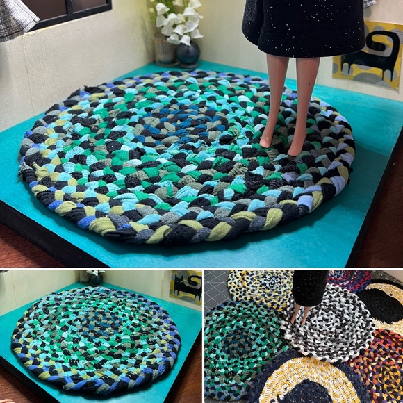 Panic in Polkadots | Accents | Mini Rug 9 Diameter Barbie Dollhouse ...